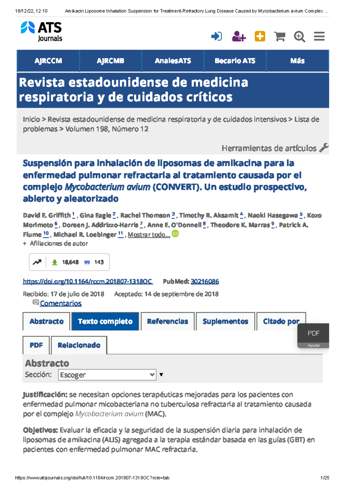 Amikacin Liposome Inhalation Suspension for Treatment-Refractory Lung ...