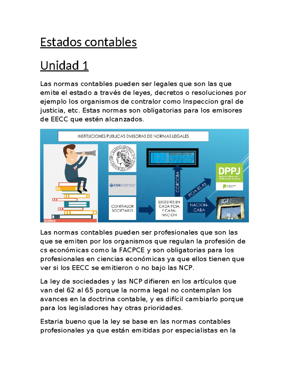 Estados contables - Estados contables Unidad 1 Las normas contables ...