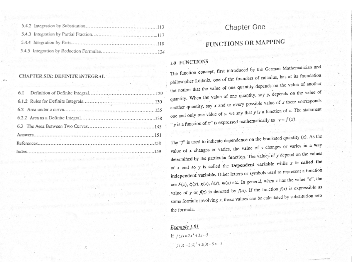 MAth102 Functions - Elementary Mathematics 1 - Studocu