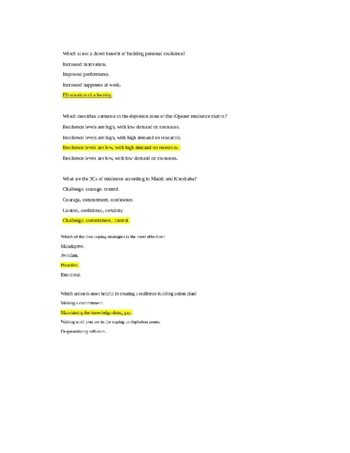 Personal resilience certification MBA 699 - MBA 699 - Studocu
