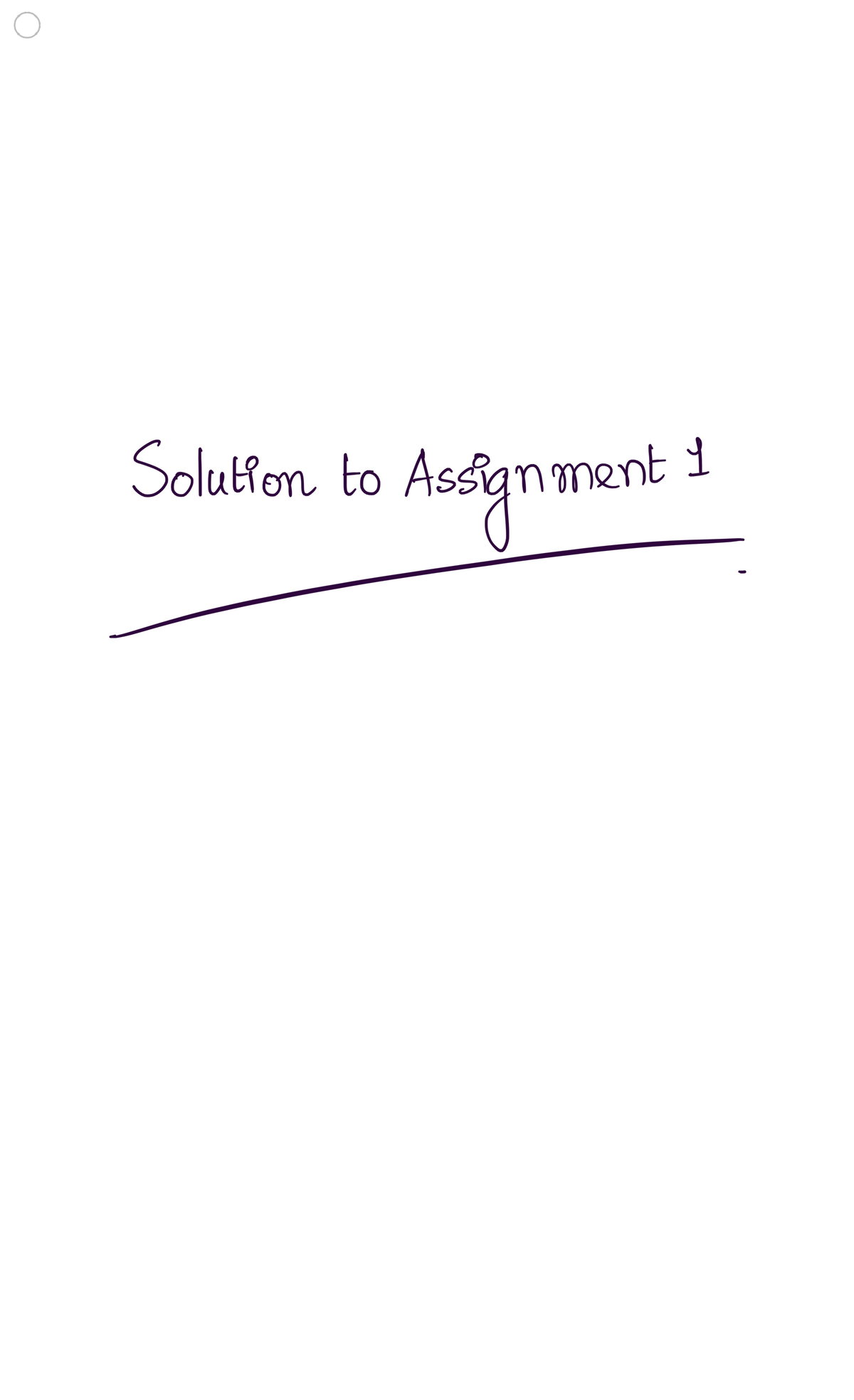 Solution to Assignment 1 - Control System Engineering - Studocu