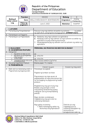 2nd Quarterly Remedial Assessment EXAM IN TLE 9 - Department of ...