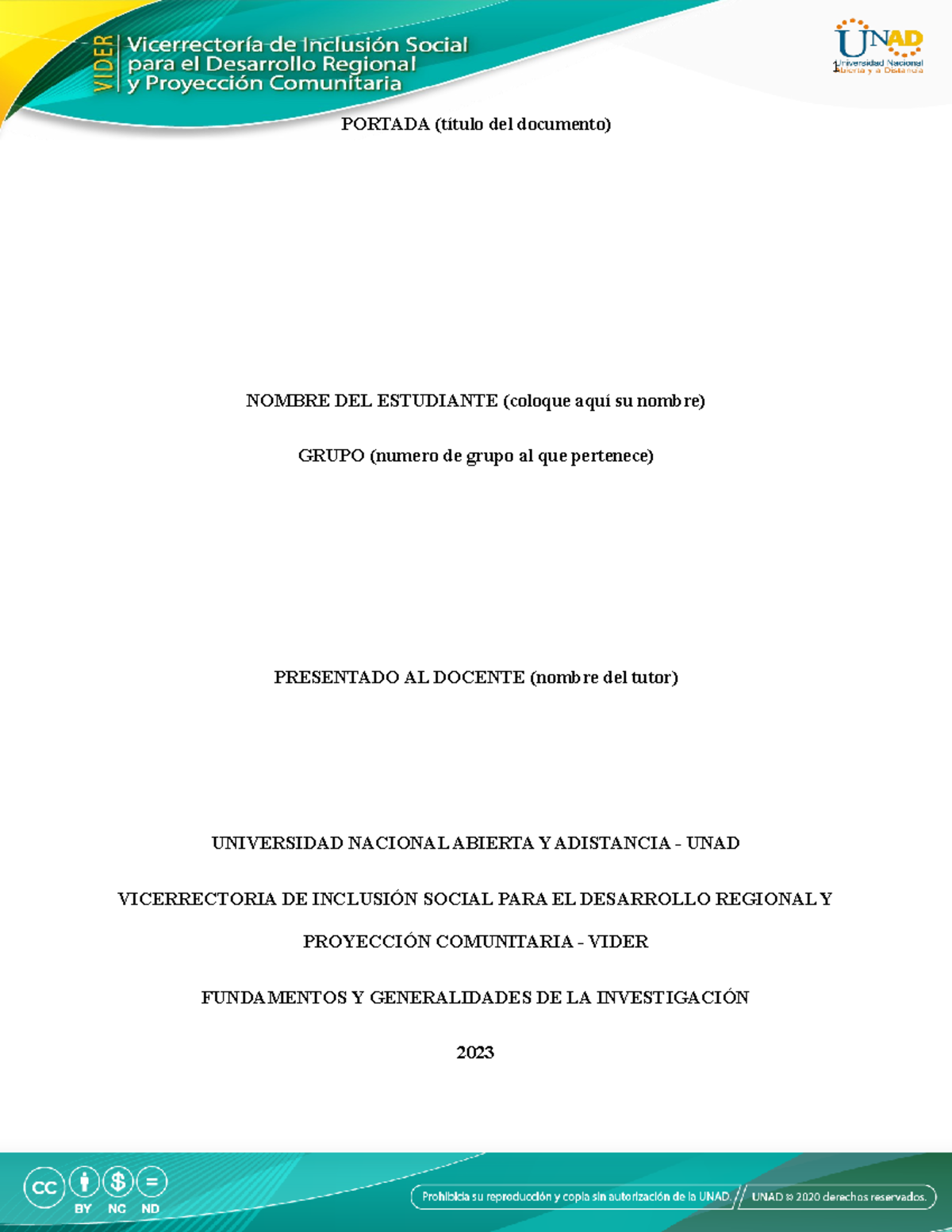 Plantilla Trabajo Final - PORTADA (título del documento) NOMBRE DEL ...