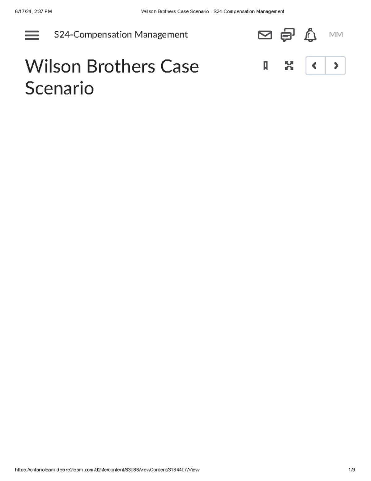 Wilson Brothers Case Scenario - S24-Compensation Management - CPN100 ...