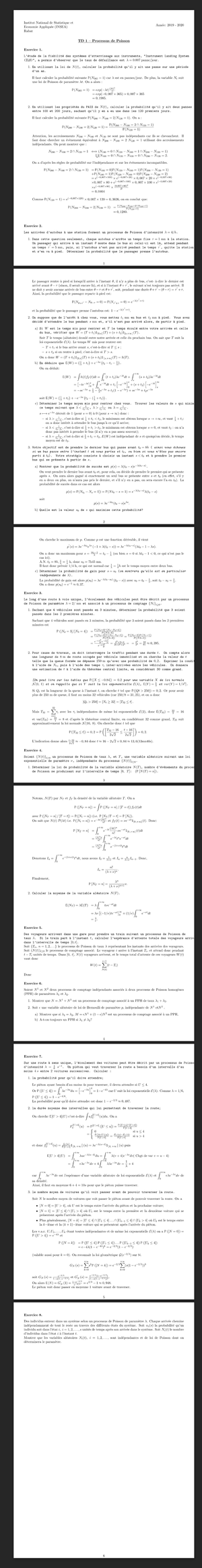 TD3 CMC - Correction du TD - Institut National de Statistique et Economie Appliqu ́ee (INSEA ...