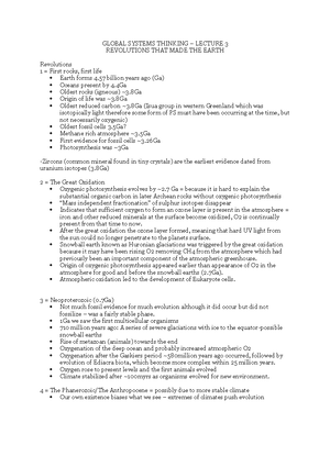 Systems and models - GLOBAL SYSTEMS THINKING – LECTURE 3 SYSTEMS AND ...
