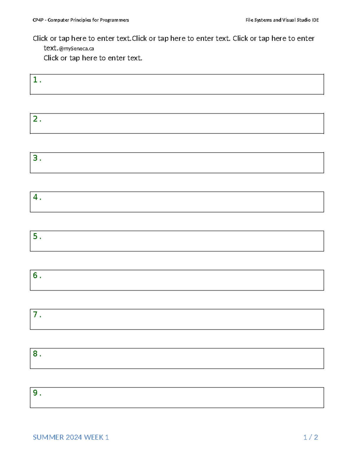 CP4P Introduction-Activity-Answers - COMP 600-001 - CP4P - Computer ...