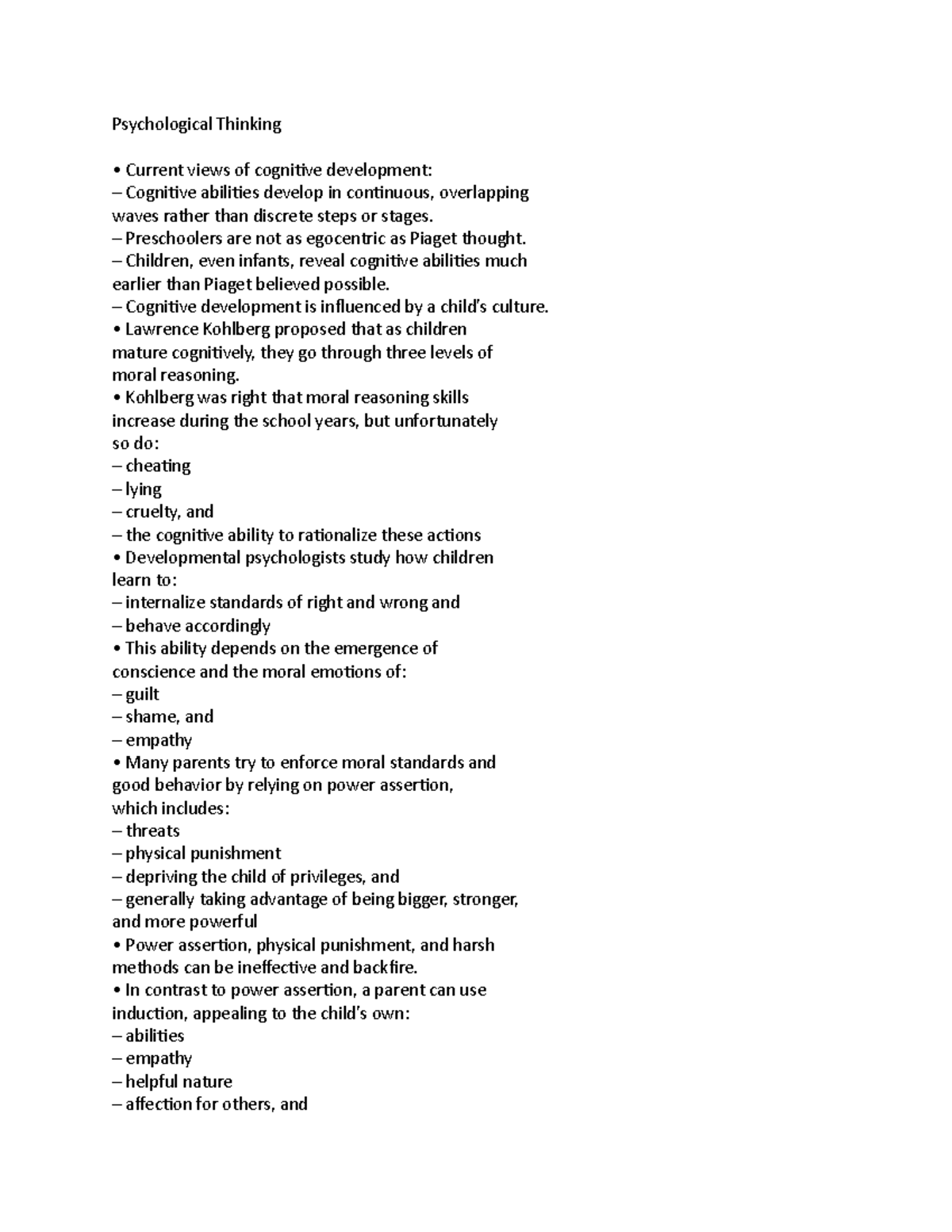 Psychological Thinking - Psychological Thinking Current views of ...