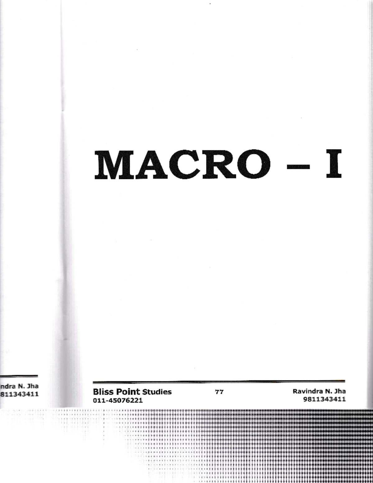 Intermediate Macroeconomics 1, Semester 3, Readings, Macro Book Sem ...