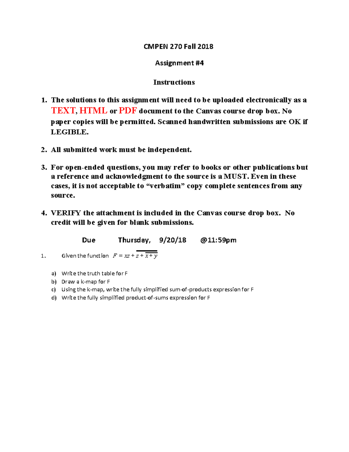 270-FA18-hw4 - 270-FA18-hw4 - CMPEN 270 Fall 2018 Assignment ...