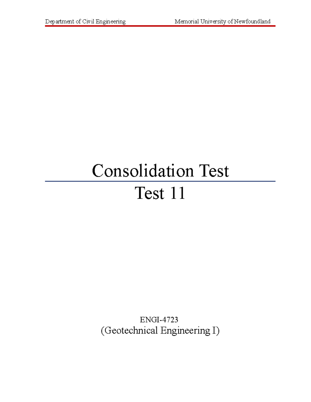 Geotechnical engineering laboratory test data - Department of Civil ...