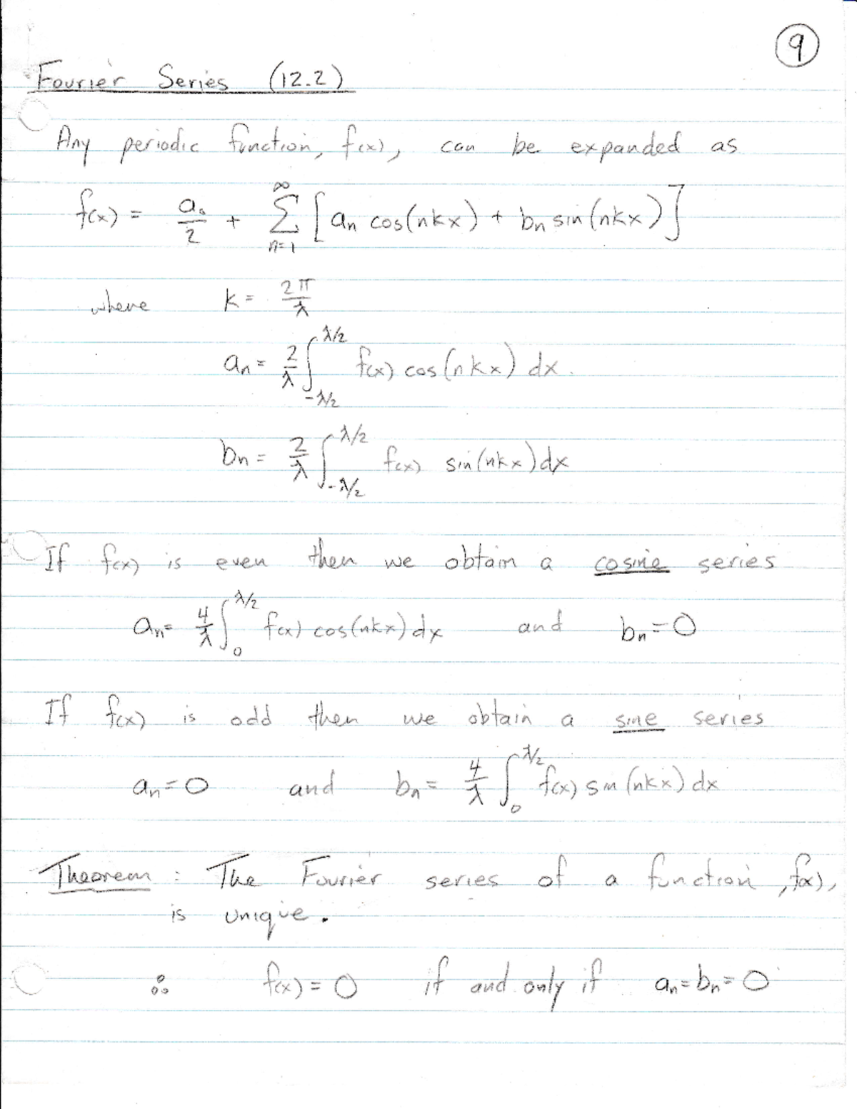 Lecture 09 Summary Chemical Engineering Mathematics Warning Tt Undefined Function 32