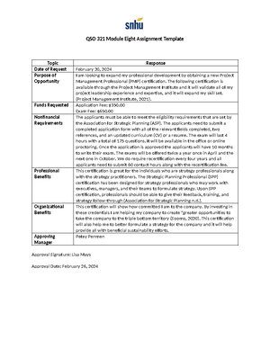 Module 6 Adding customer value - Module Six: Assignment: Adding Customer Value Lisa Mays ...