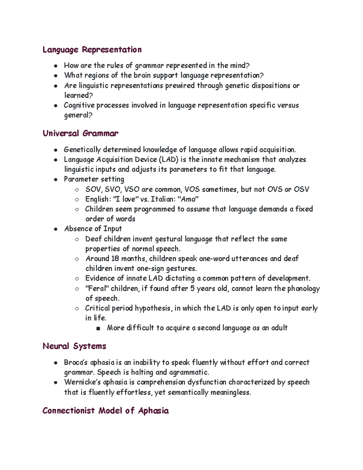 Chapter 8.2 Language representation - Language Representation How are ...