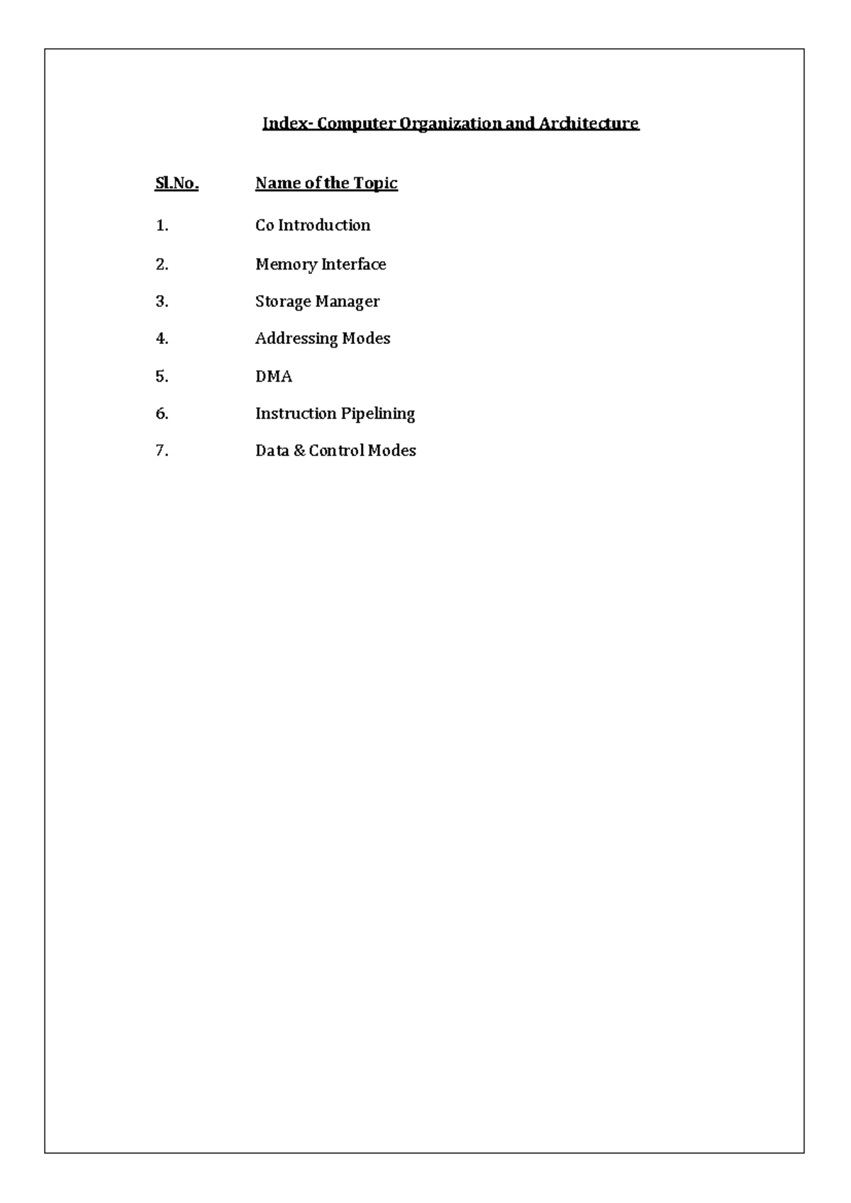 Computer Organizationand Architecture - Index- Computer Organization ...