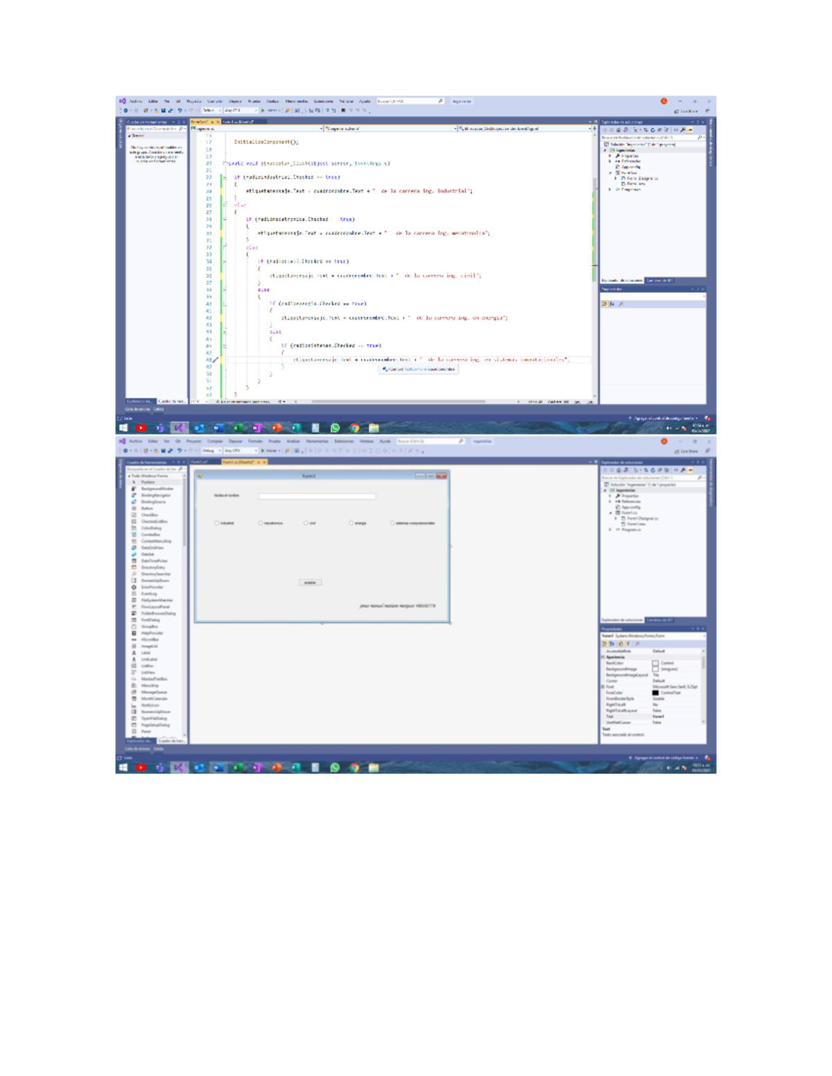 Ingenierias - ACTIVIDAD - Programación - Studocu