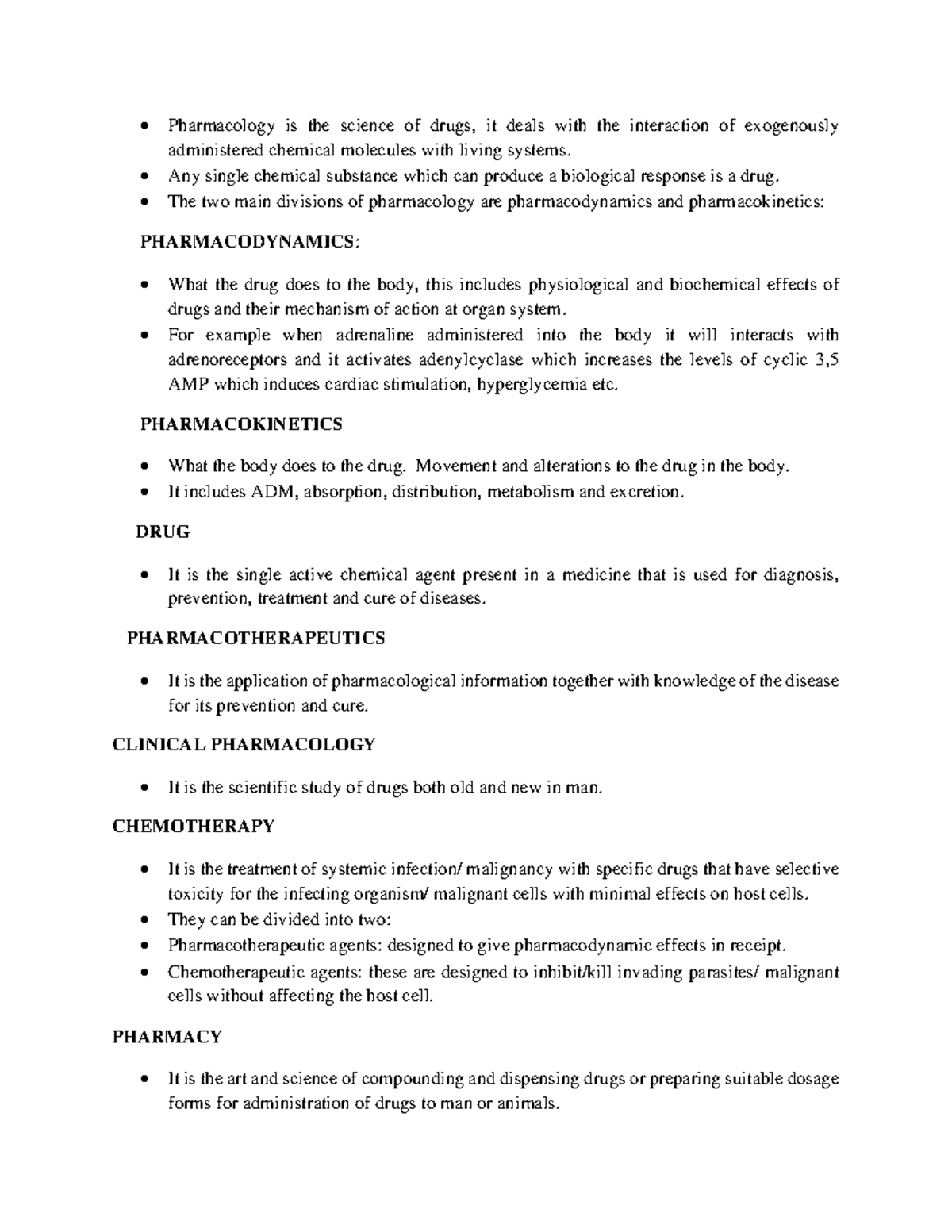 General Pharmacology . Principles, introduction, pharmacokinetics ...
