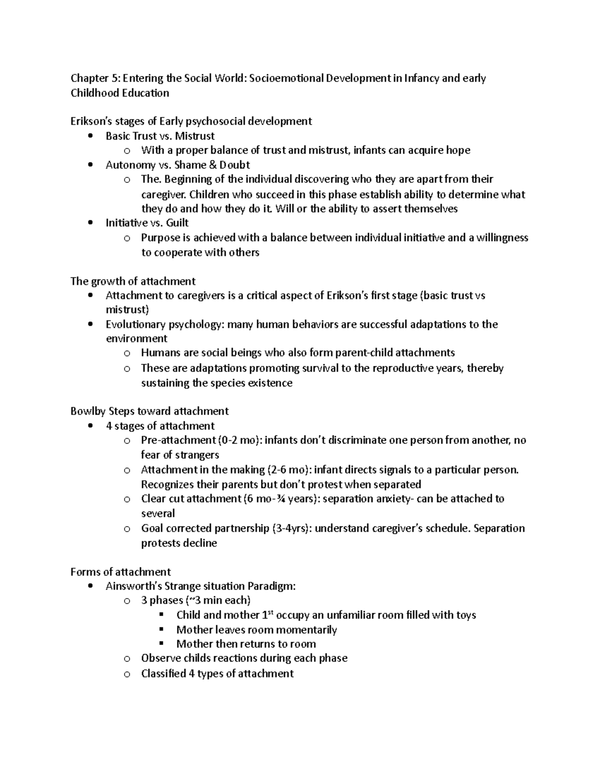 Chapter 5 human dev - ppt lecture notes - Chapter 5: Entering the ...