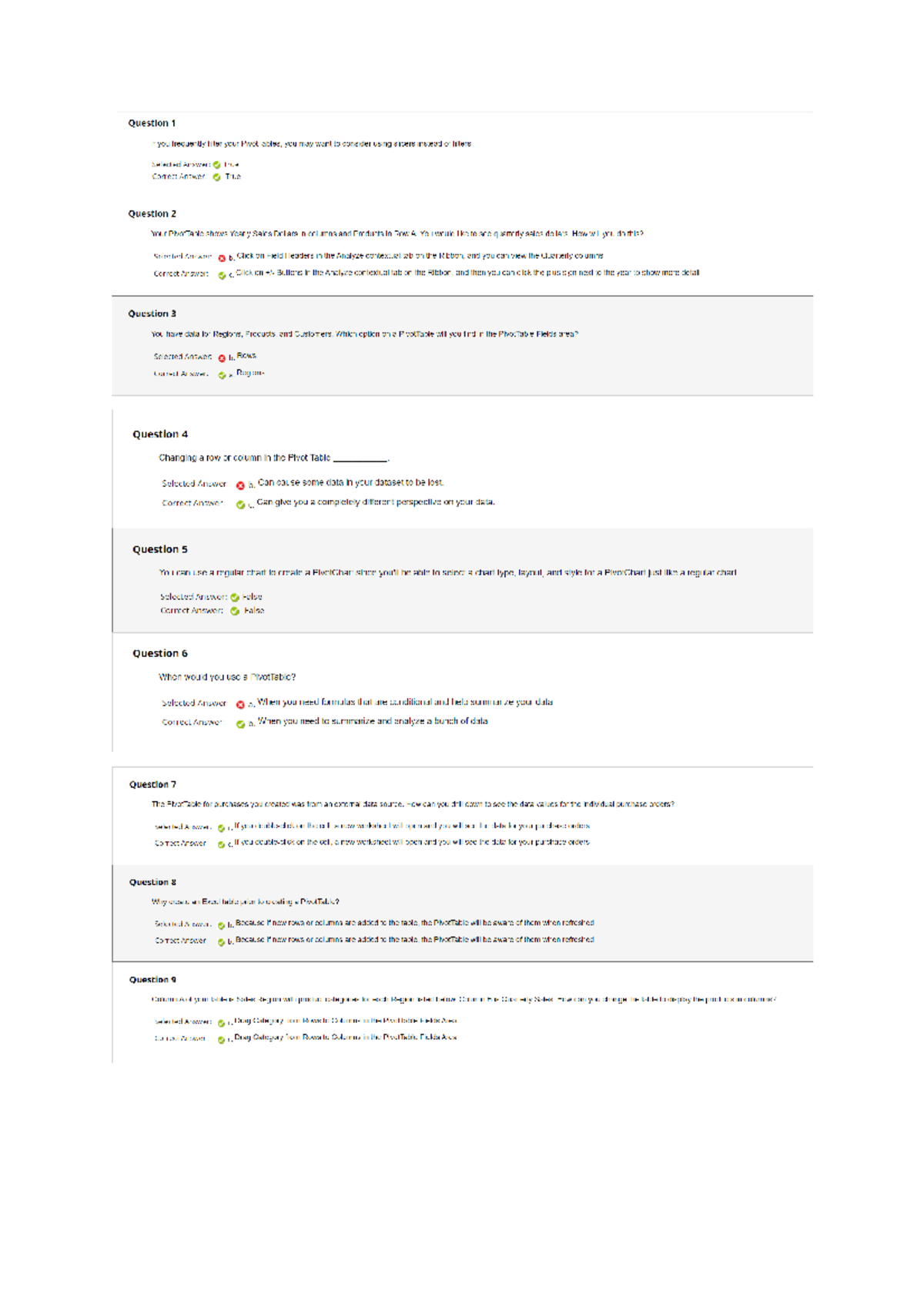 NTU Excel Pivot Tables - AB1403 - Studocu