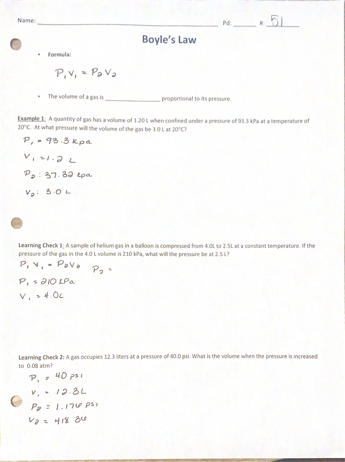 Boyles law - unit 14 - Studocu