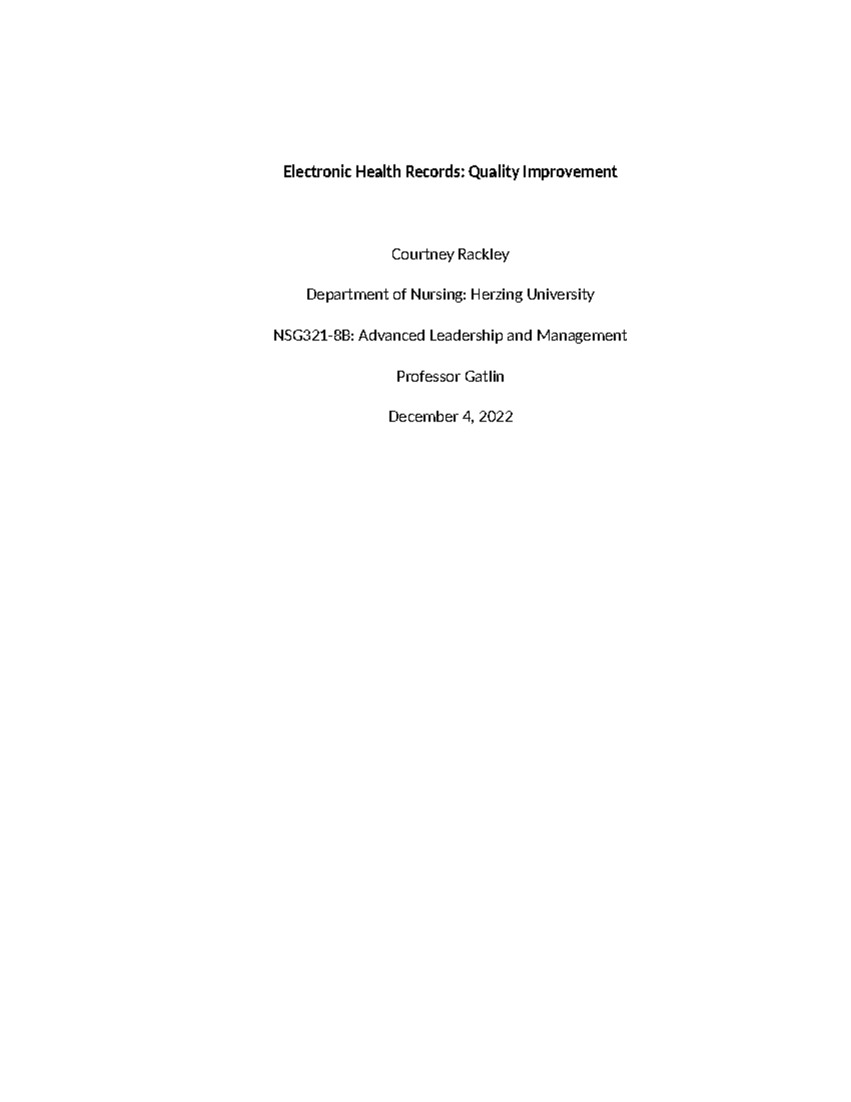 CRackley QI 12042022 - paper - Electronic Health Records: Quality ...
