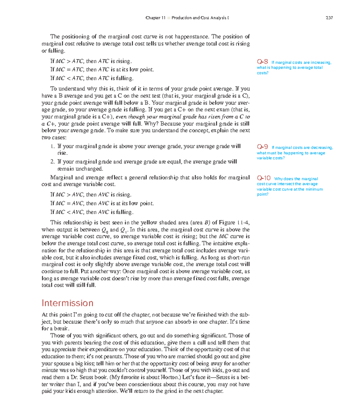 Economics-96 - n/a - Chapter 11 Production and Cost Analysis I 237 The positioning of the ...