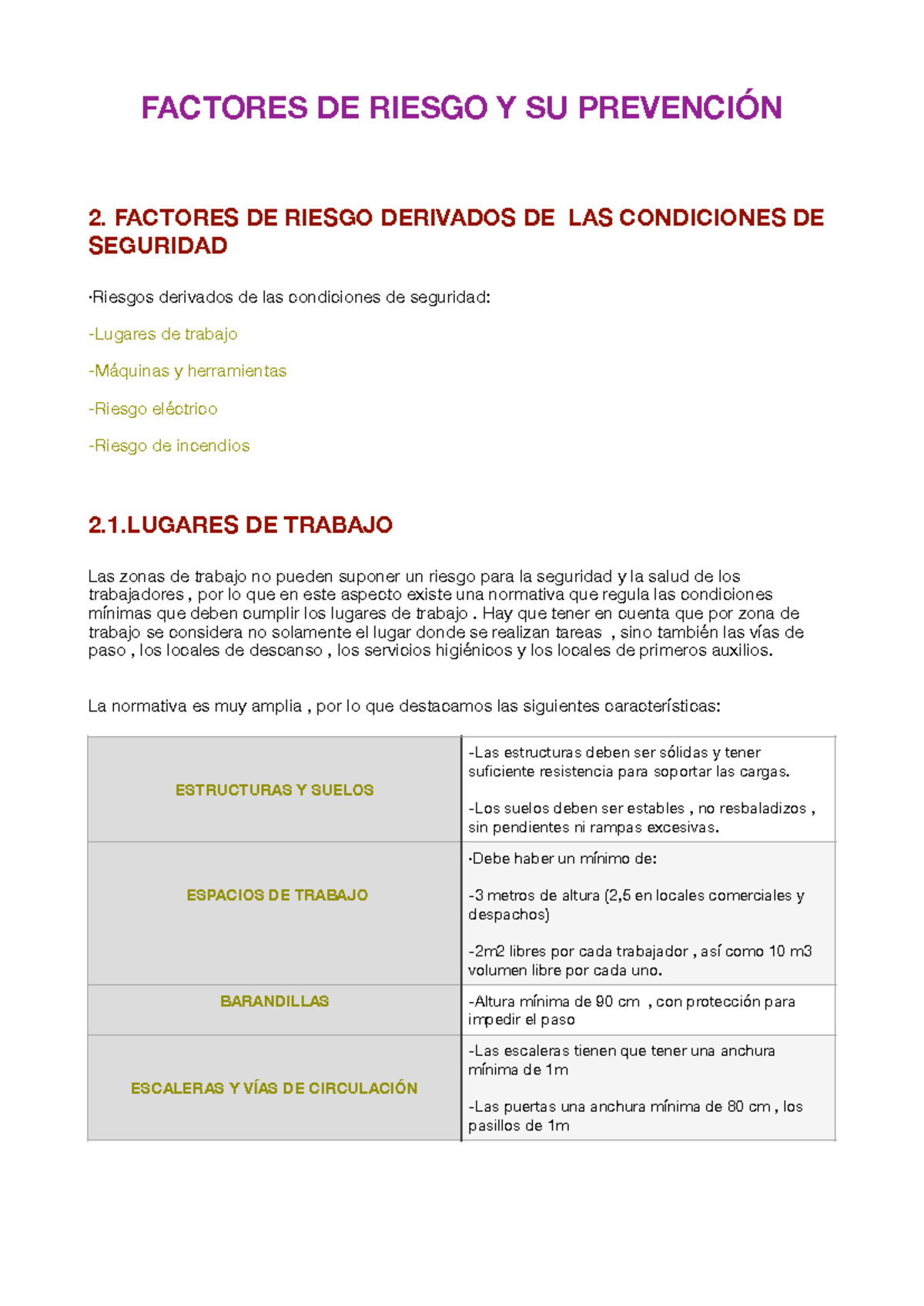 TEMA 9 FOL JONDKCM - FACTORES DE RIESGO Y SU PREVENCIÓN 2. FACTORES DE RIESGO DERIVADOS DE LAS ...