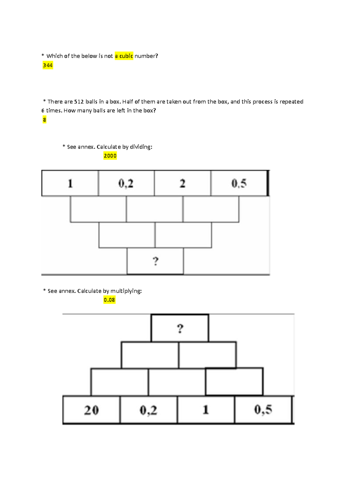 Dlr math atpltv - Which of the below is not a cubic number? 344 There ...