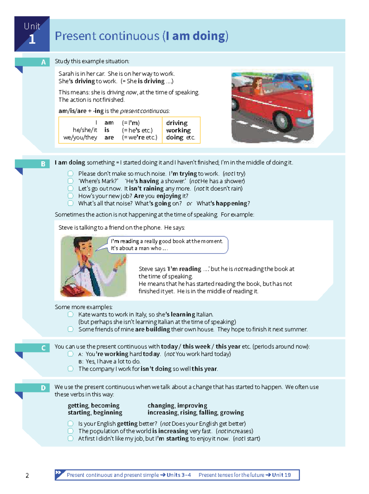 Present continuous - presnt continuo - Present continuous (I am doing ...