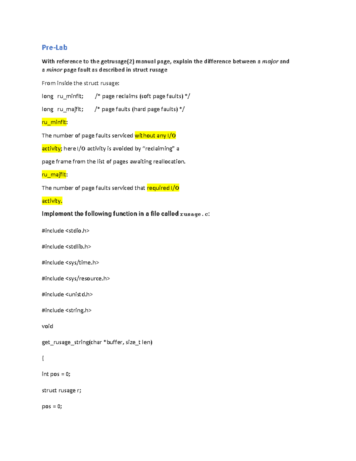 Lab3 report - Lab_assignment_solutions - Pre-Lab With reference to the ...