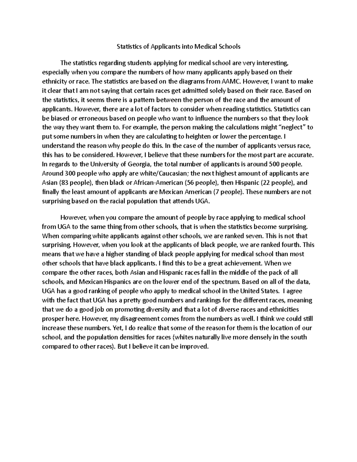 Third paper - Each week this class the professor asks the students to ...