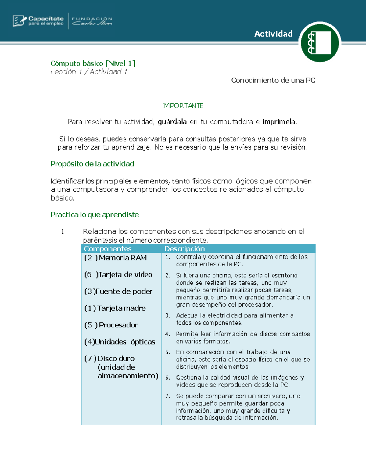 Edgar CBN1L1A1 - programacion basica capacitate para el empleo - CÛmputo b·sico [Nivel 1 ...