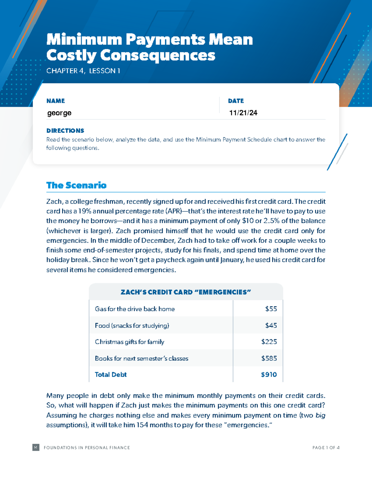 Act ch04 l01 english - asda - Minimum Payments Mean Costly Consequences ...
