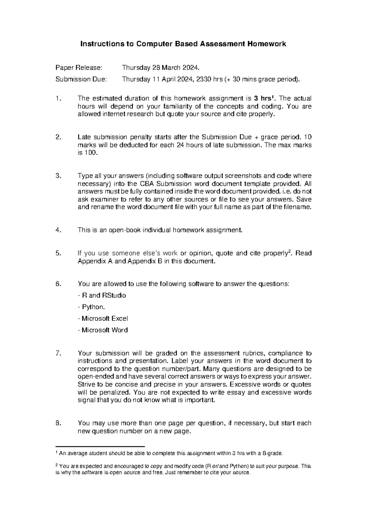 Instructions to CBA - Instructions to Computer Based Assessment ...