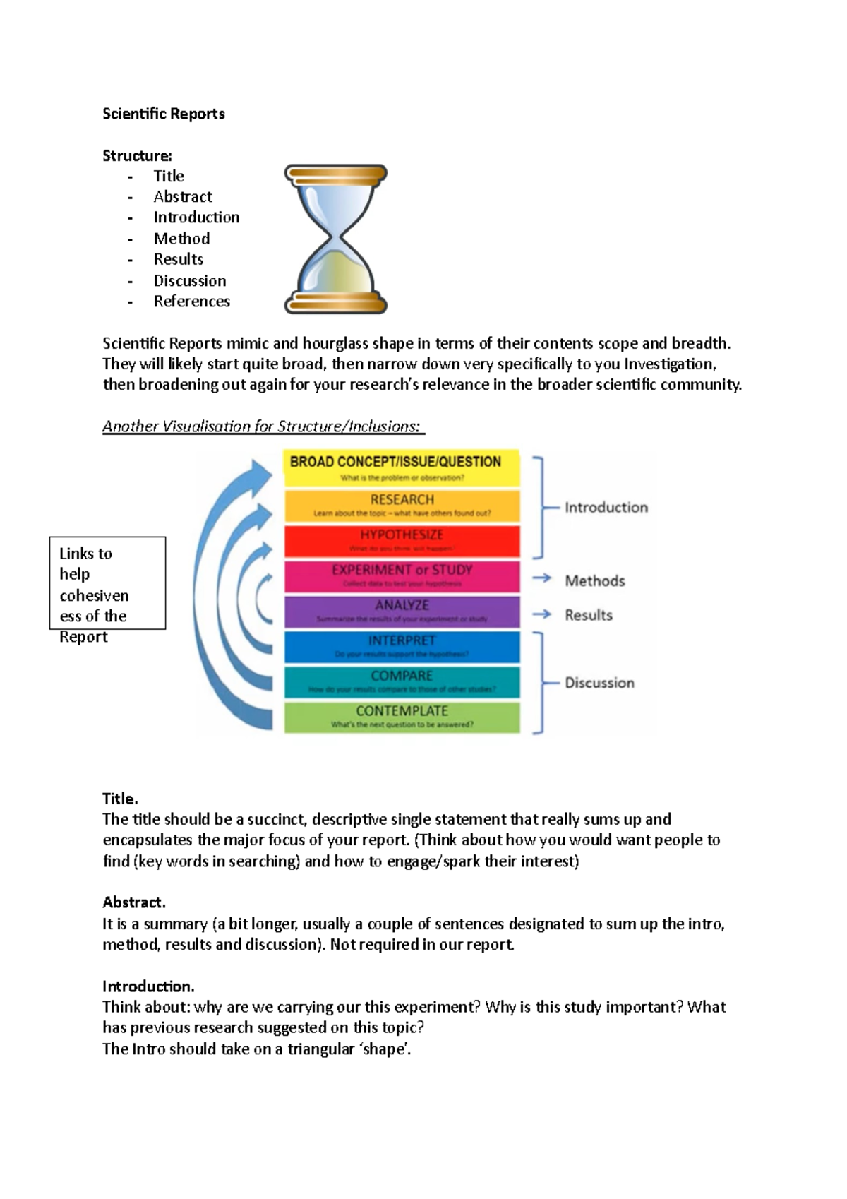 Scientific Report Writing - A Breakdown - BIOL1006 - USyd - Studocu