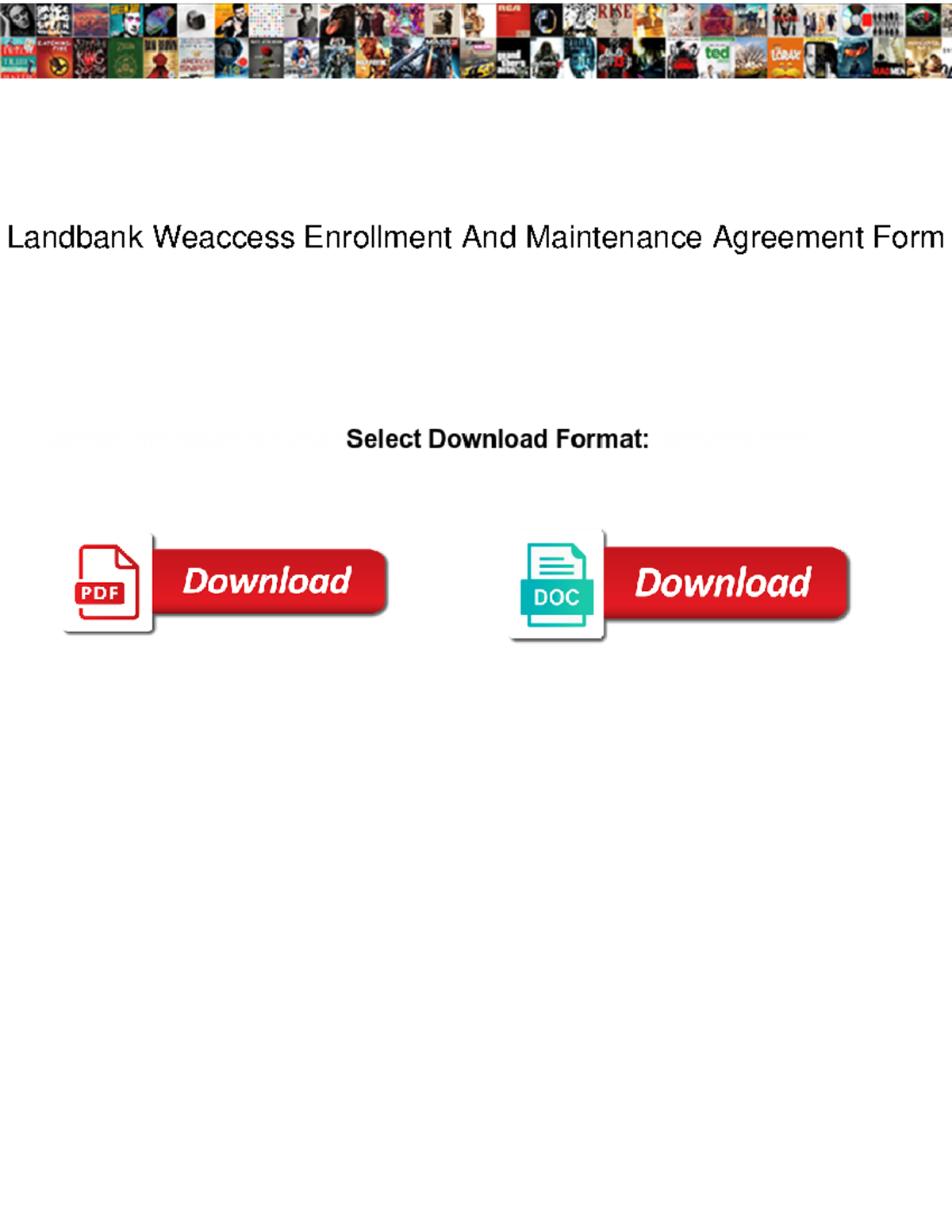 Landbank Weaccess Enrollment And Maintenance Agreement Form - Bare and ...