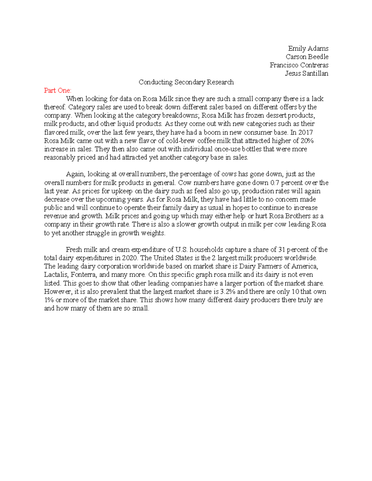 Assignment 4-Conducting Secondary Research - Emily Adams Carson Beedle ...
