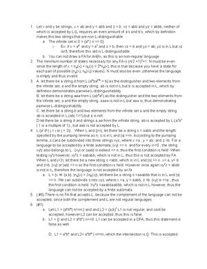HW 1.2 automata theory - 1 a. Given: Λ ∈ Balanced And ∀x, y ∈ Balanced, both x y and (x) are ...