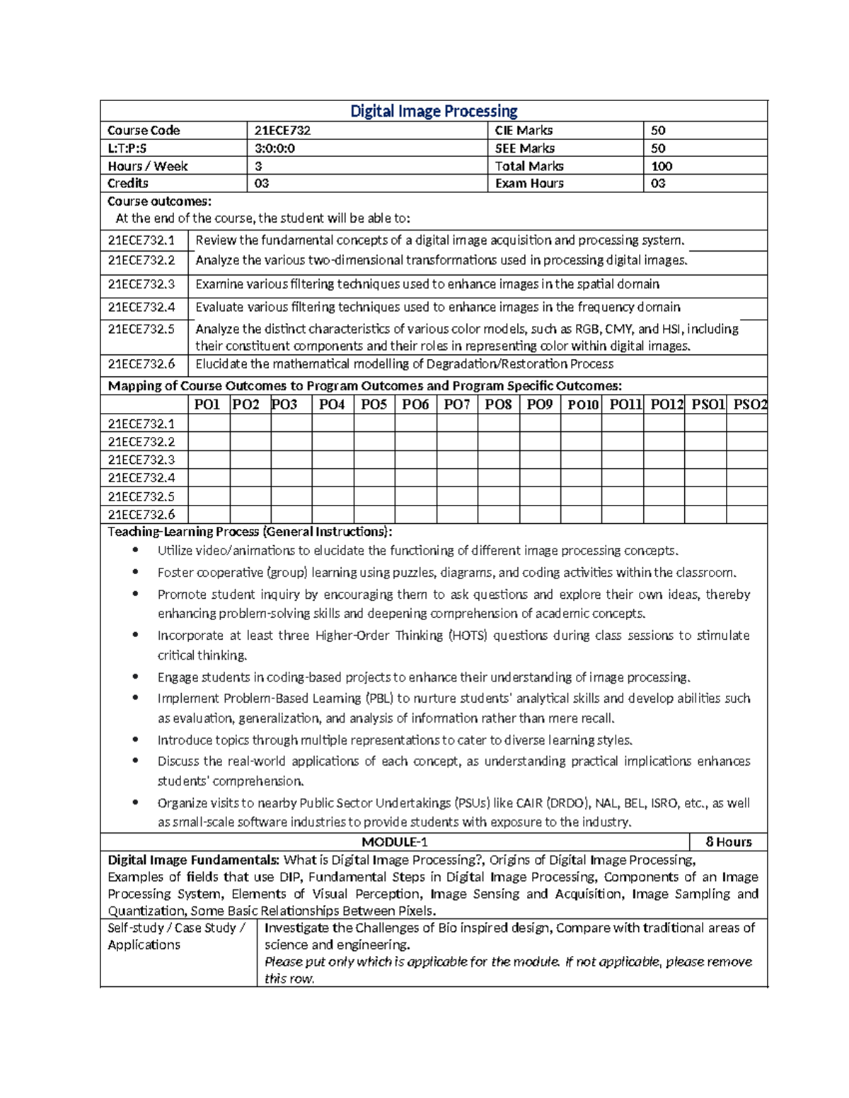 Bio Inspired Design and Innovation- Syllabus - Digital Image Processing ...