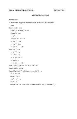 Problem Set 3 - Improve analysis - MA. MERCEDES B. RECOMO MS MATH I ...