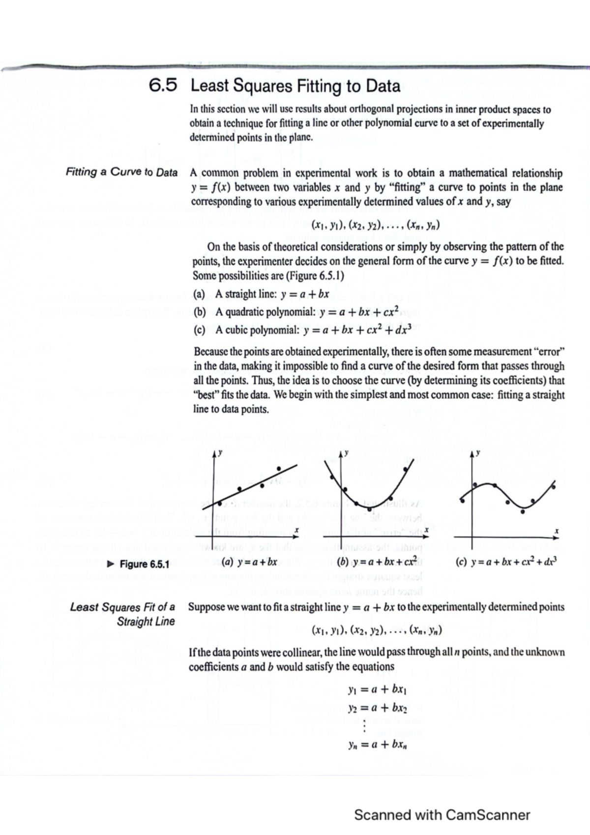 1.3.2 Best Fit Curve LSQ - Pre calculus - Studocu