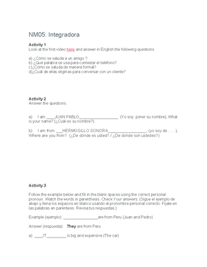 NM21 Examen LA Ciencia Y LA Tecnologia - La ciencia y la tecnología ...