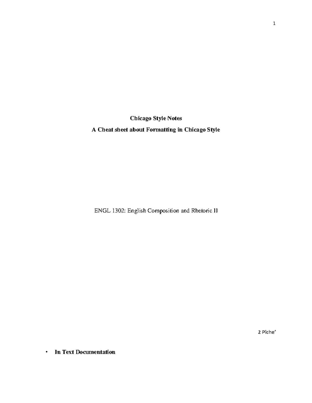 Chicago Style Notes - What is the purpose of the bibliography and where ...