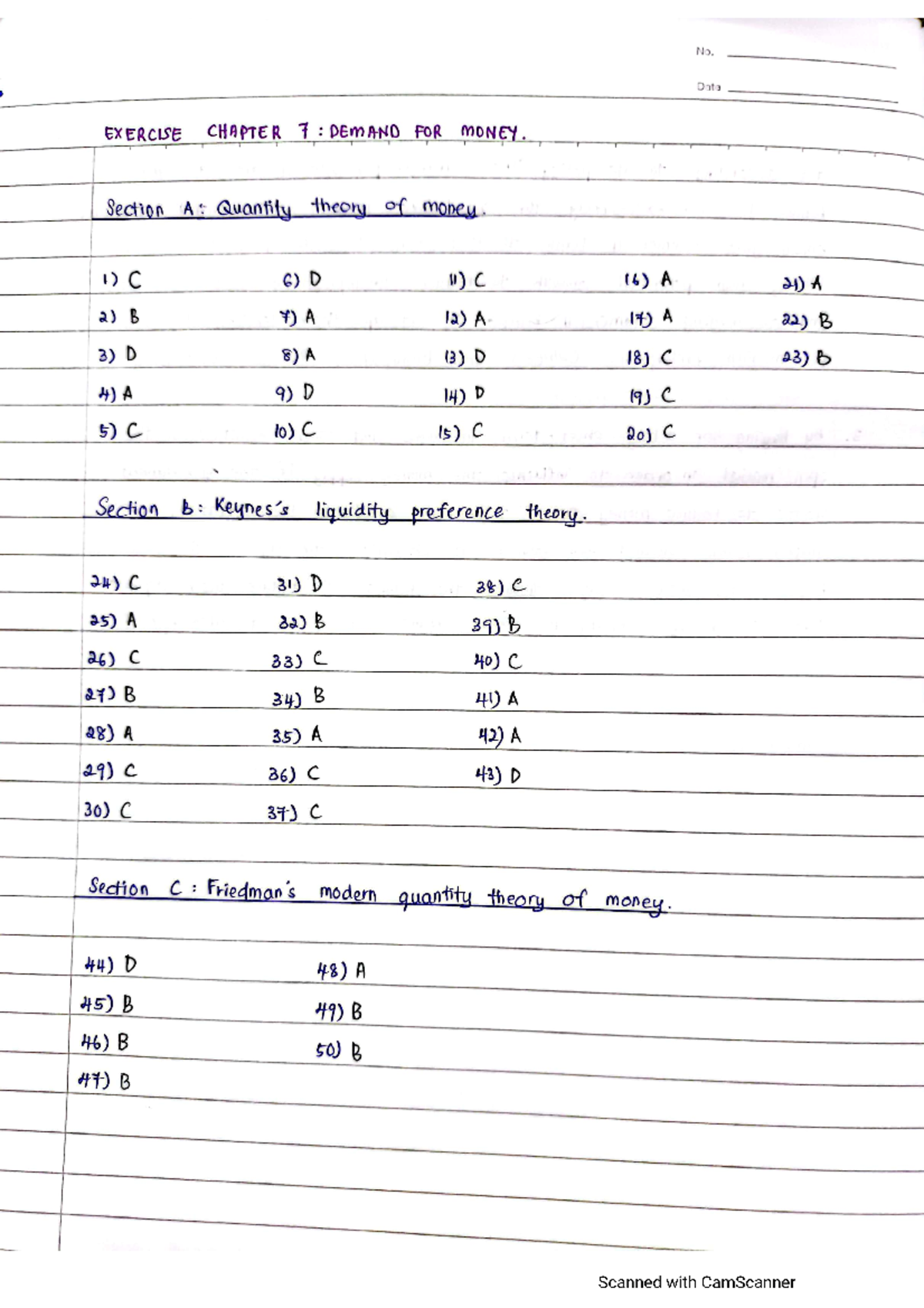 Exercise Chapter 7 - excersis - Monetary Economics - Studocu