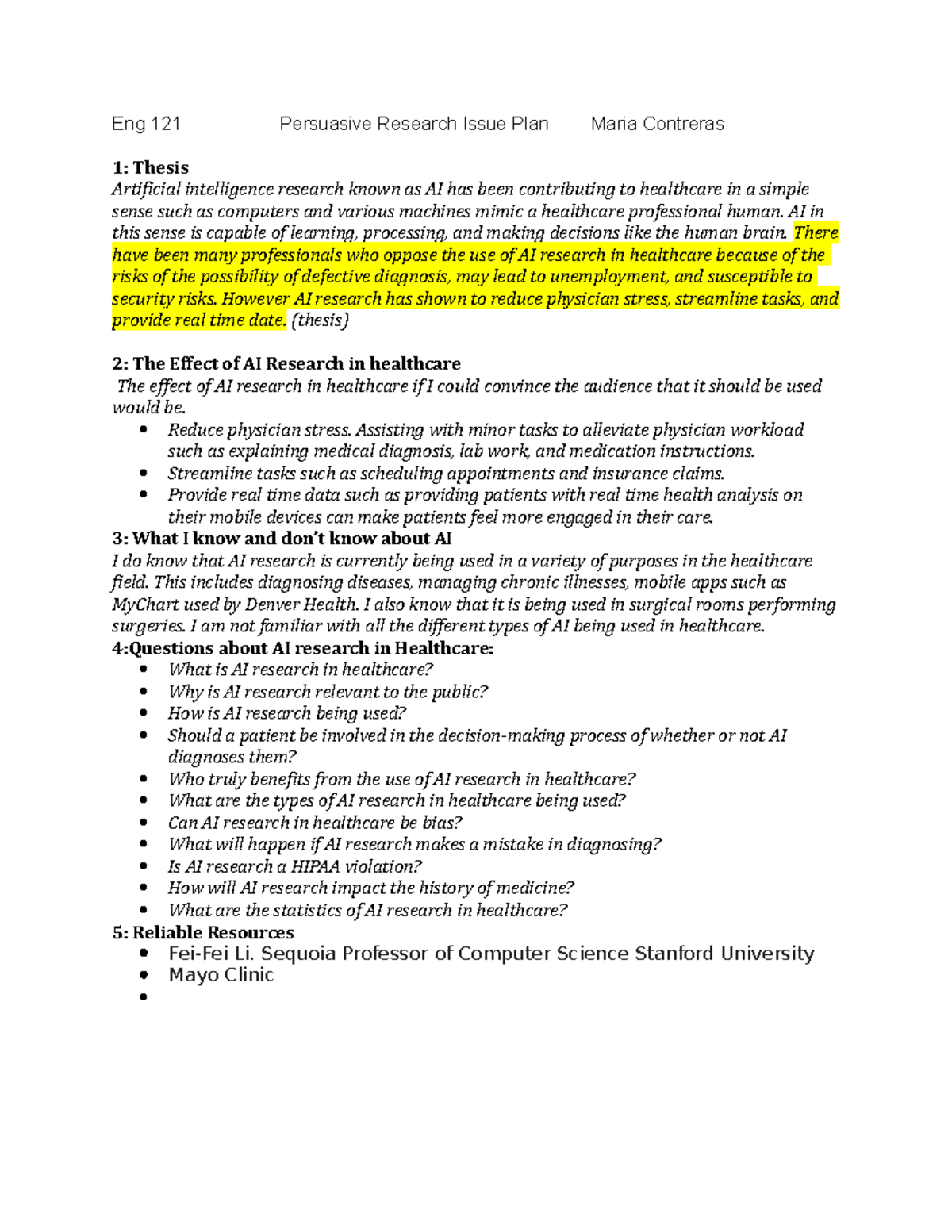 Eng 121Persuasive Research Issue Plan- COntreras - Eng 121 Persuasive ...