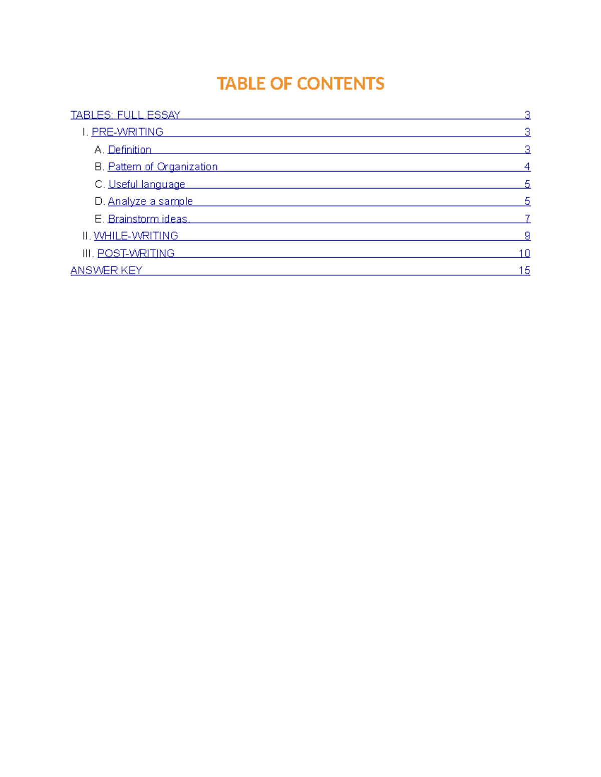 [Official] AVTC6 - Unit 6 - Tables - TABLE OF CONTENTS TABLES: FULL ...