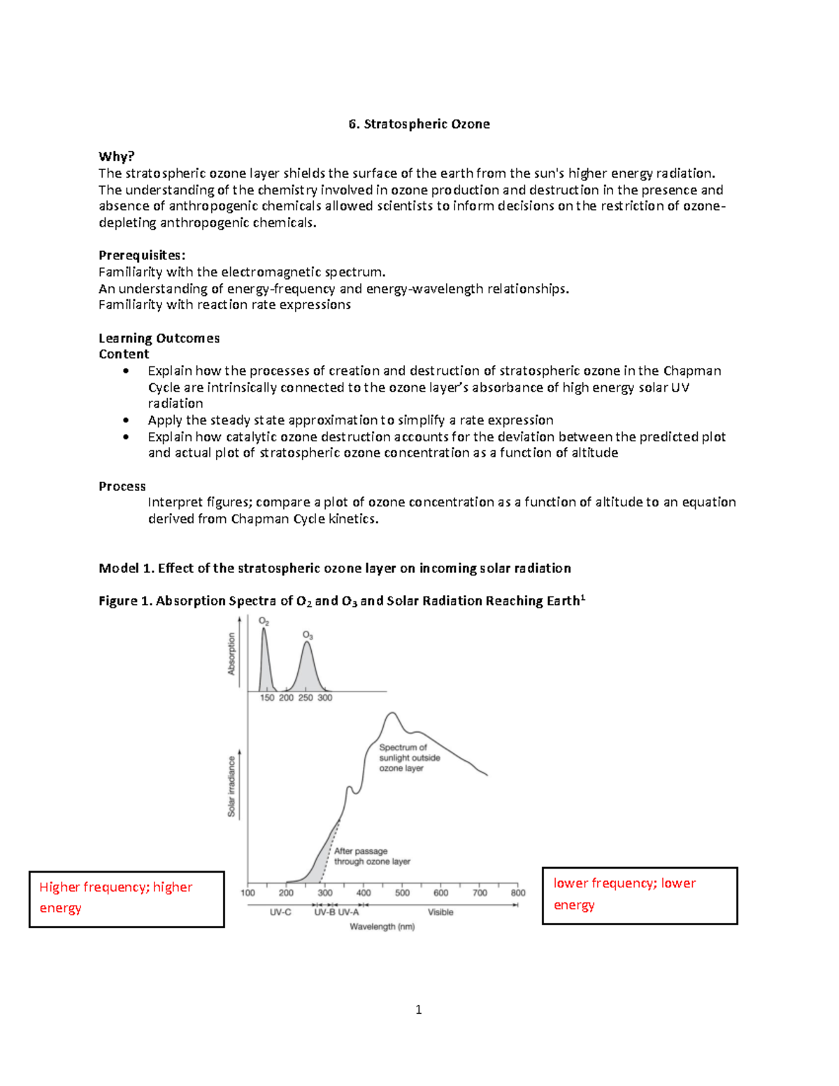 6.stratospheric.ozone solutions and solutions to each problem - CHE 312 ...
