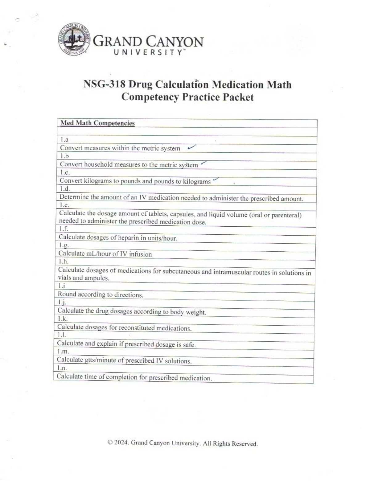 Math meds pack - NSG 318 - Studocu