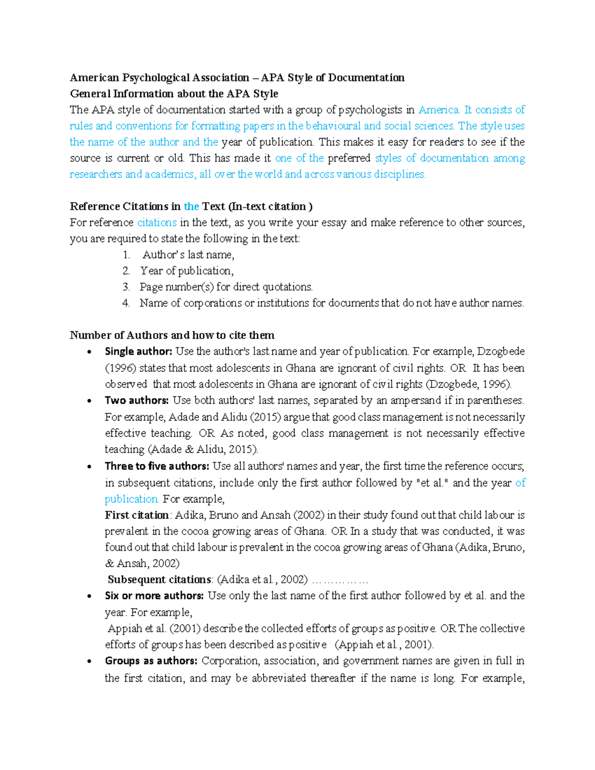 APA style referencing - ALL THE TIPS TO BETTER APA REFRENCING ...