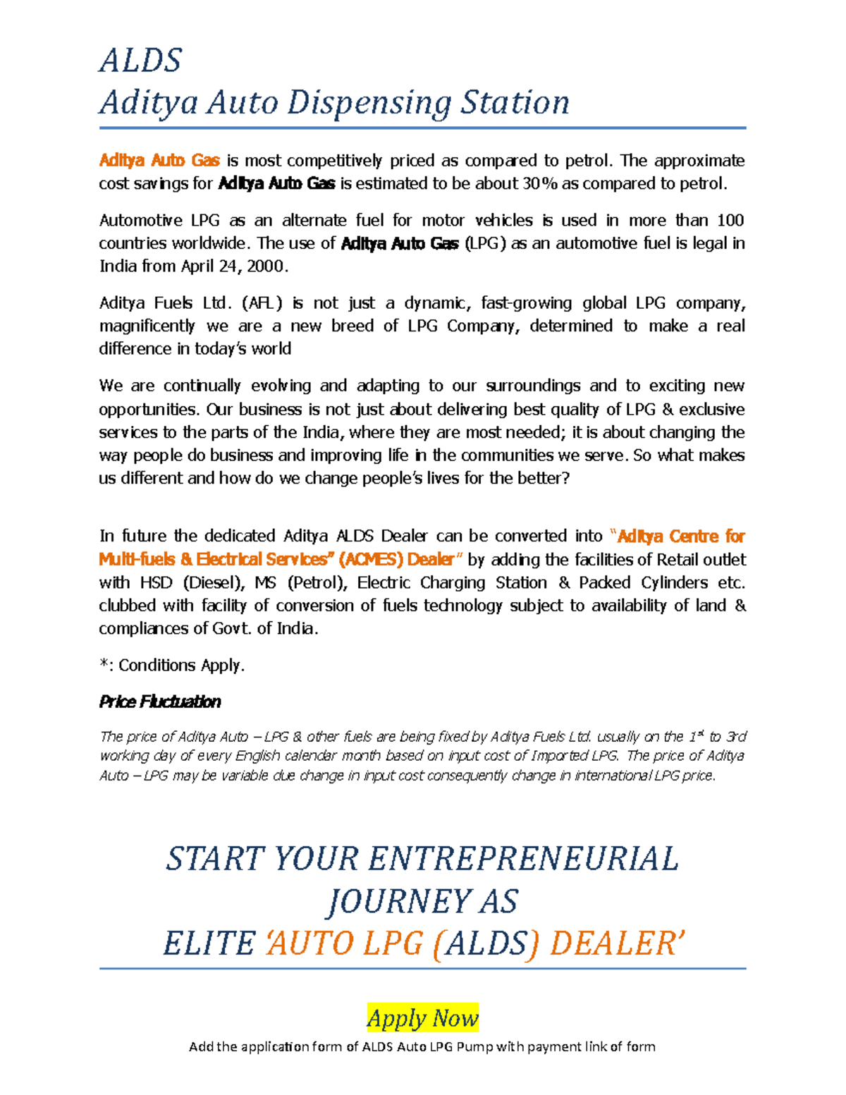 ALDS - good - ALDS Aditya Auto Dispensing Station Aditya Auto Gas is ...